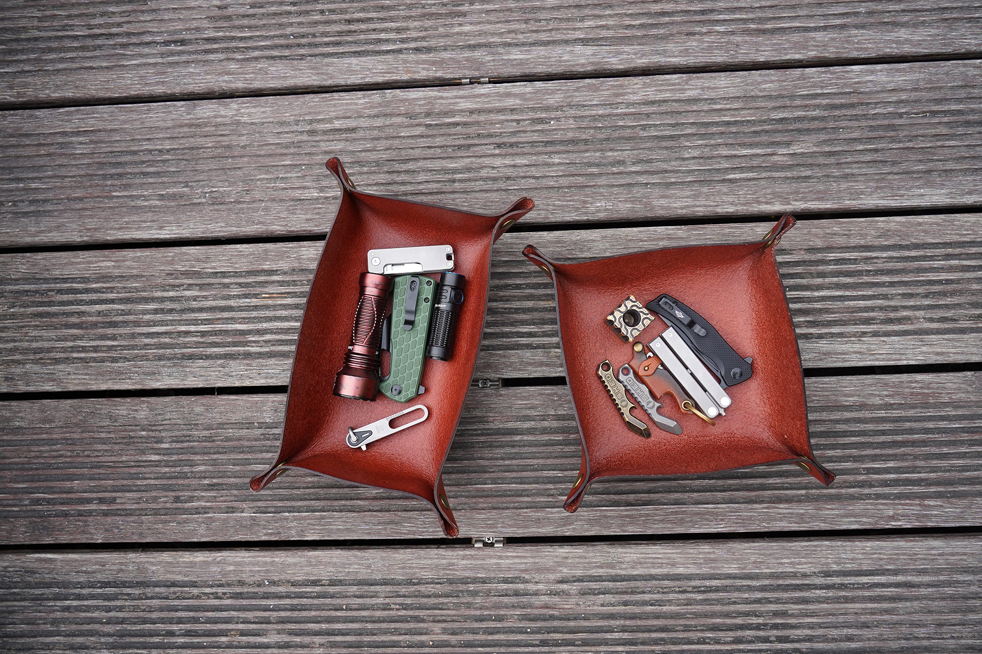 Buy EWC01/2 Leather Valet Tray - Olight UK